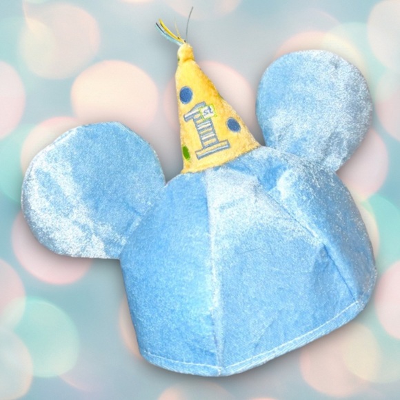 Disney | Accessories | Disney Baby Boys St Birthday Mickey Ears Hat ...